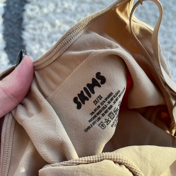 SKIMS | Tops | Skims Clay Sculpting Mid Thigh Bodysuit | Poshmark